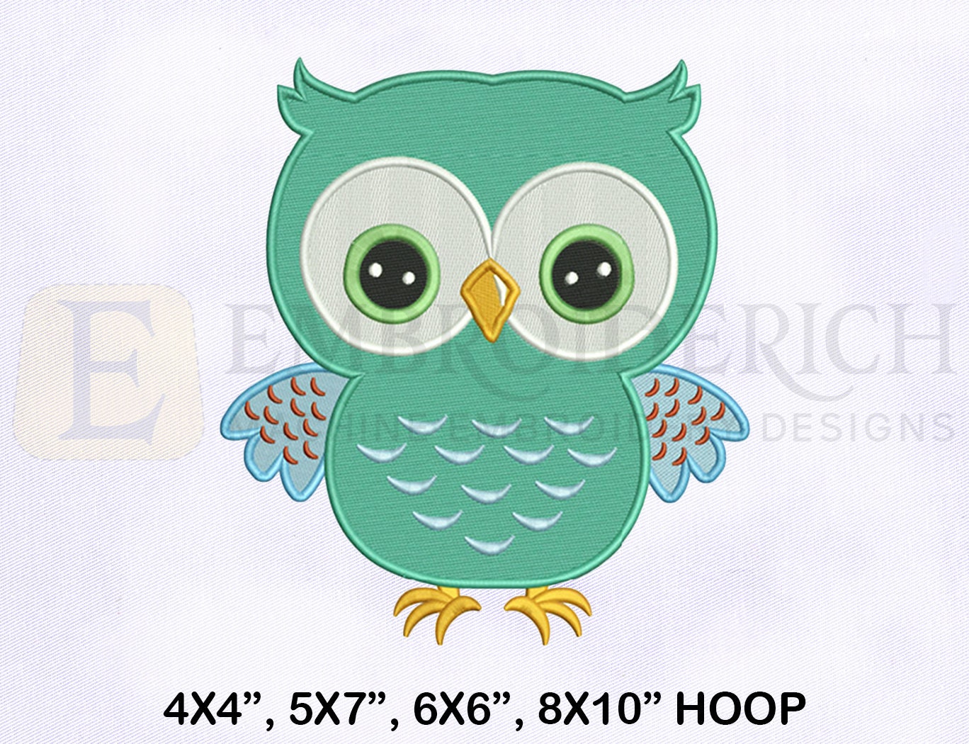 Owl Machine Embroidery Designs Bundle, 4 Sizes EMB Designs, Owl ...
