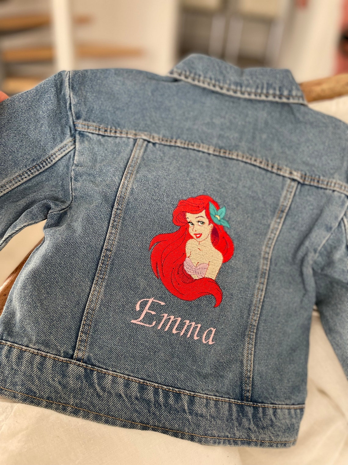 Ariel the Little Mermaid Embroidery Design, Mermaid Machine Embroidery ...