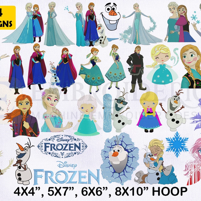 Frozen Embroidery - Etsy