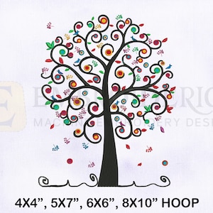 Social Work Tree Machine Embroidery Design, Tree Embroidery Designs ...