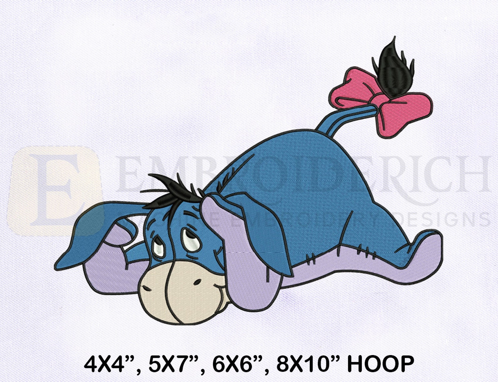 Winnie the Pooh Eeyore Embroidery Design, Eeyore Machine Embroidery ...