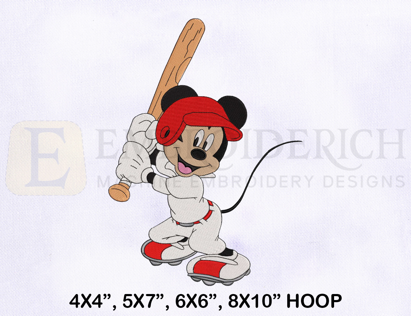 Mickey Mouse Playing Softball