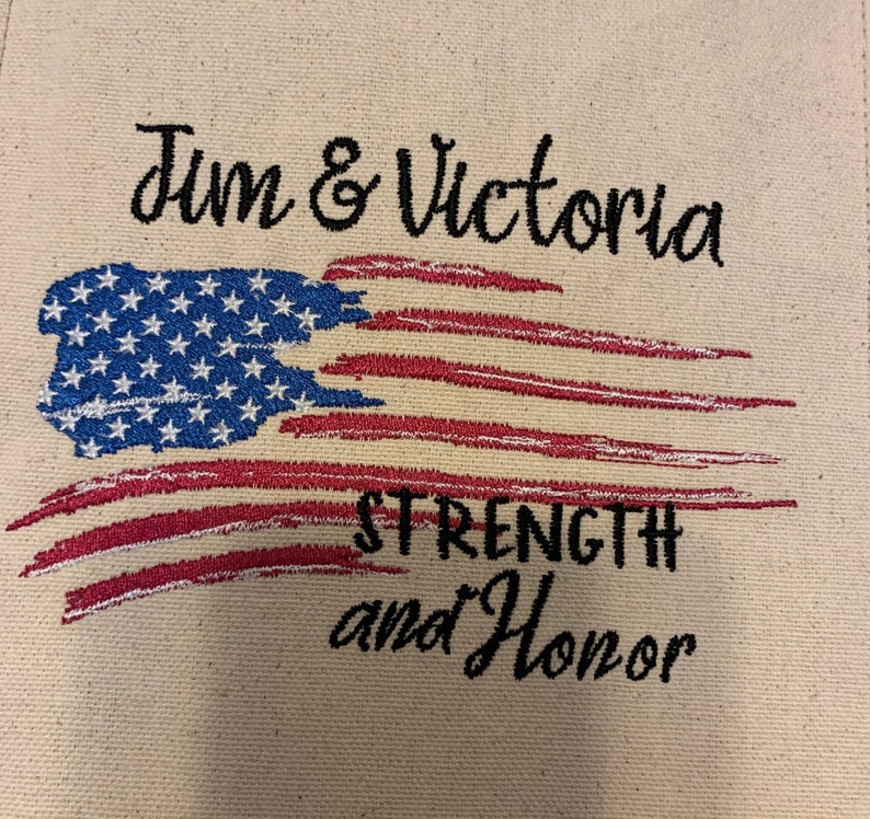 American Flag Distressed Embroidery Design, 4th of July Embroidery ...