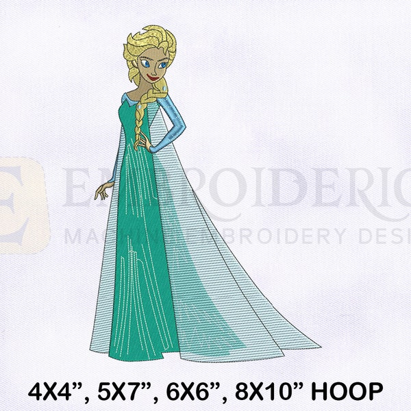 Elsa Embroidery - Etsy