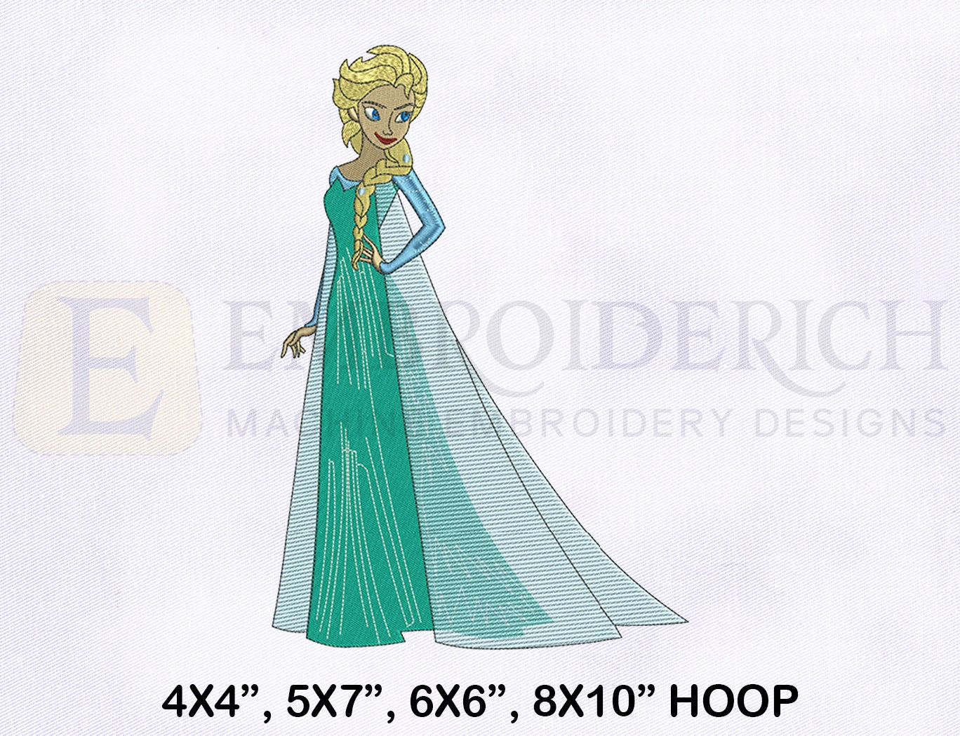 Frozen Princess Elsa Machine Embroidery Design Disney - Etsy
