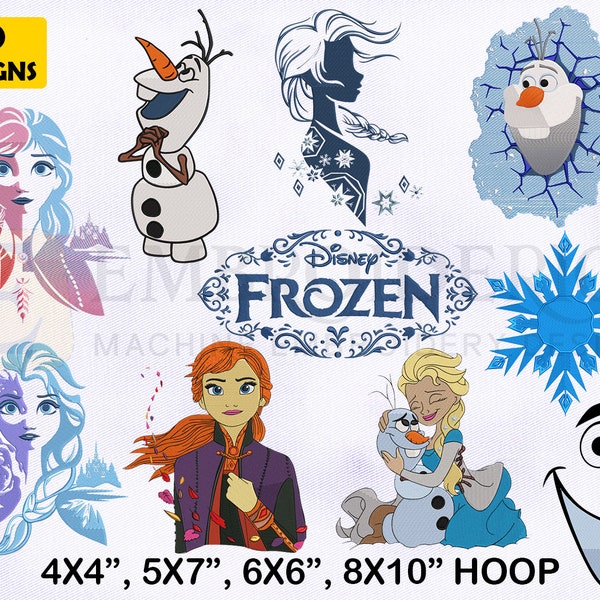 Frozen Embroidery - Etsy