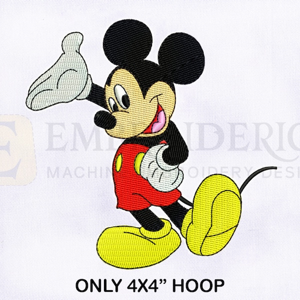 Mickey Mouse Embroidery Design - Etsy