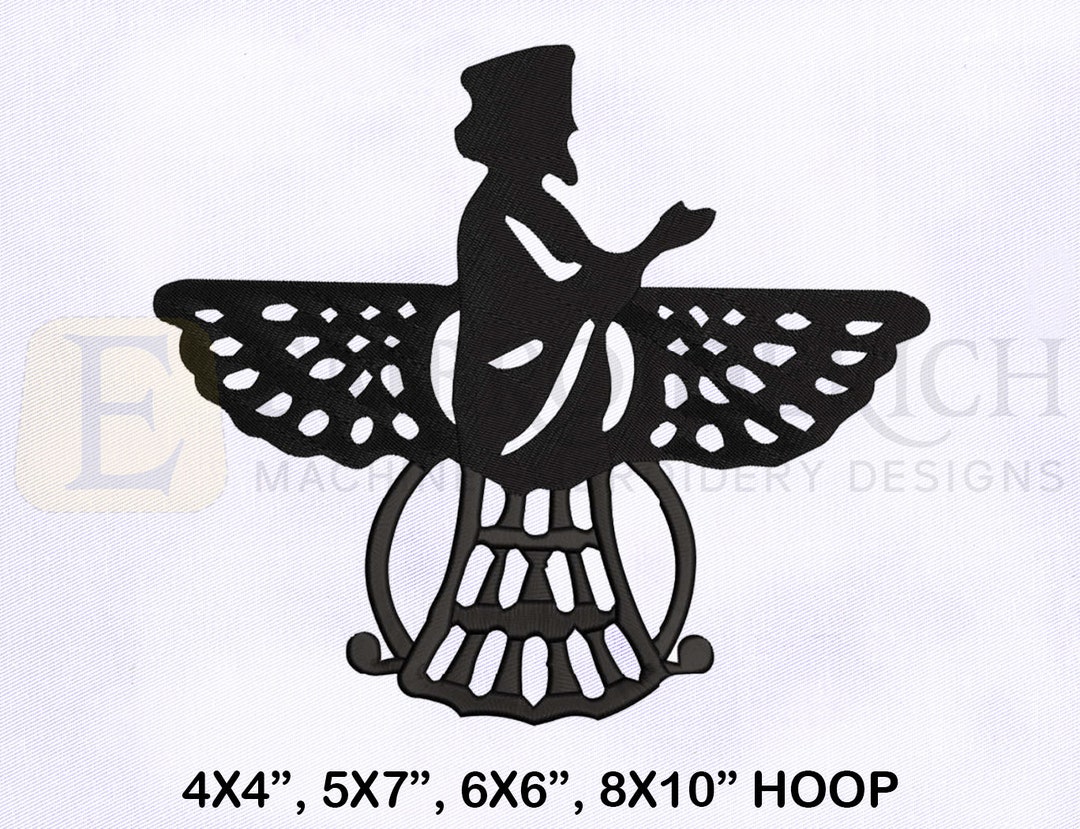 Farohar Symbol Machine Embroidery Design 4 Sizes Machine - Etsy
