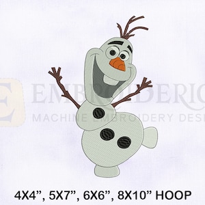 Funny and Happy Olaf Embroidery Design, Embroidery Designs, Happy Olaf ...
