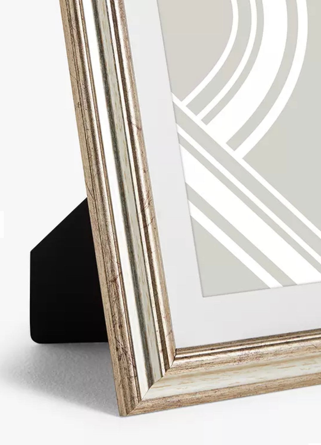 Antique Effect Ribbed Photo Frame & Mount in Champagne Wall Decor Photo ...