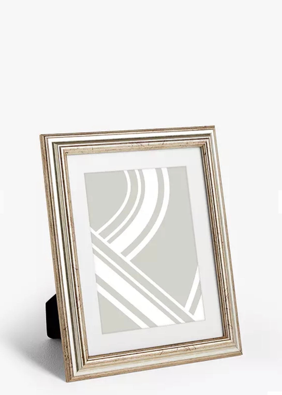 Antique Effect Ribbed Photo Frame & Mount in Champagne Wall Decor Photo ...