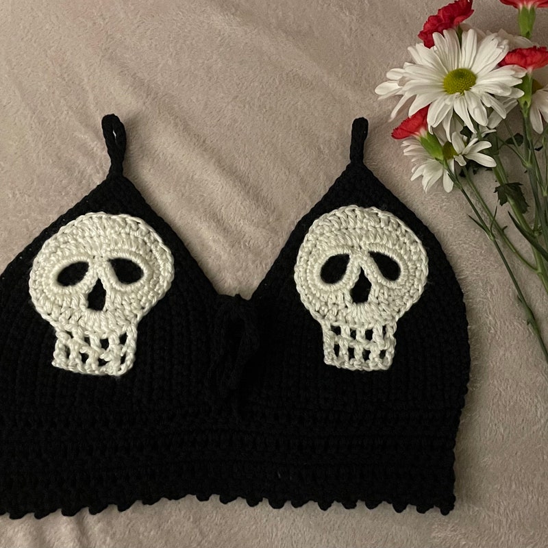 Skull Crop Top - Etsy