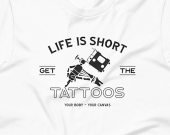 Life is Short Tattoo - Etsy