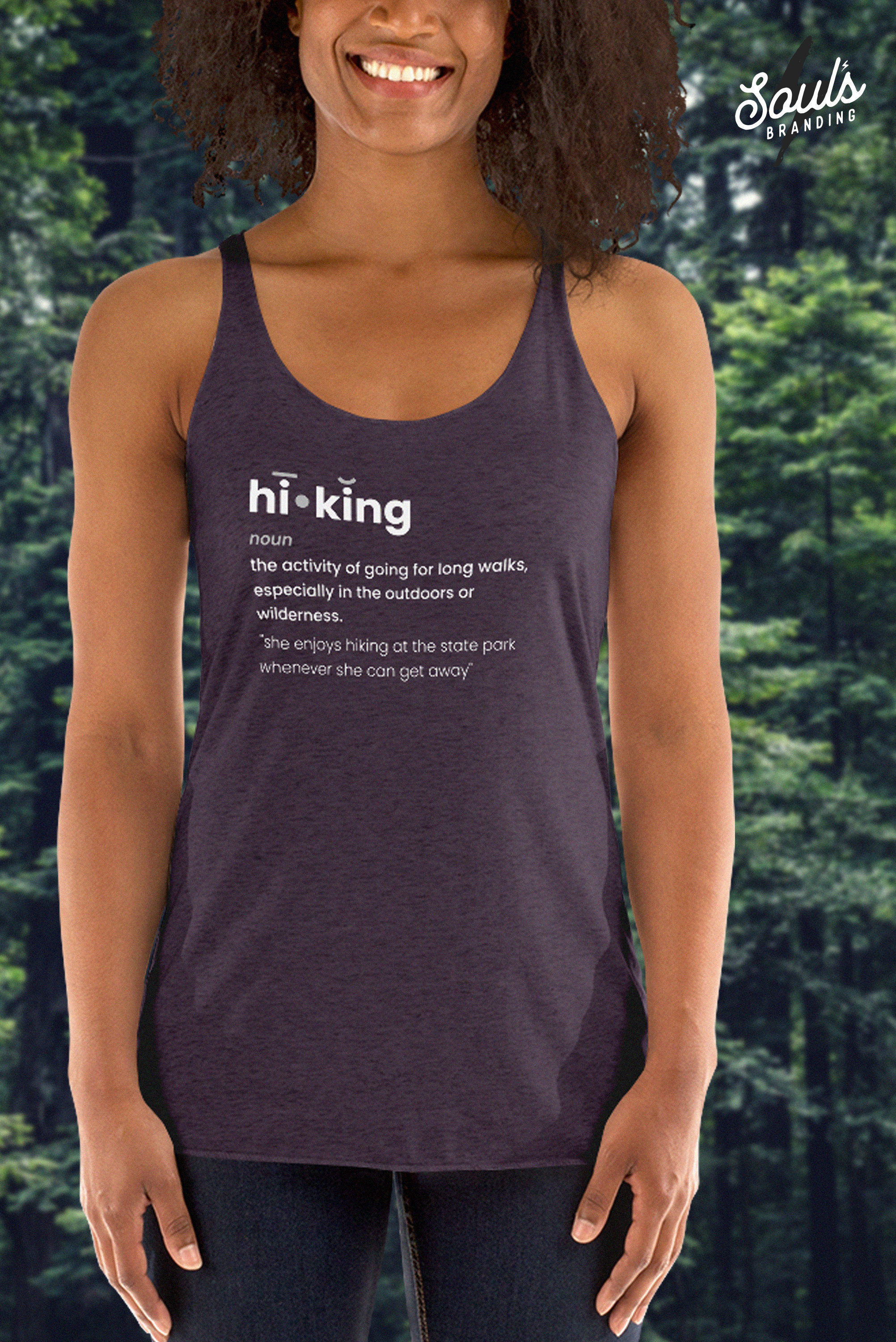 Hiking Racerback Tank Top | Definition of Hiking Tank | Adventure Lover ...