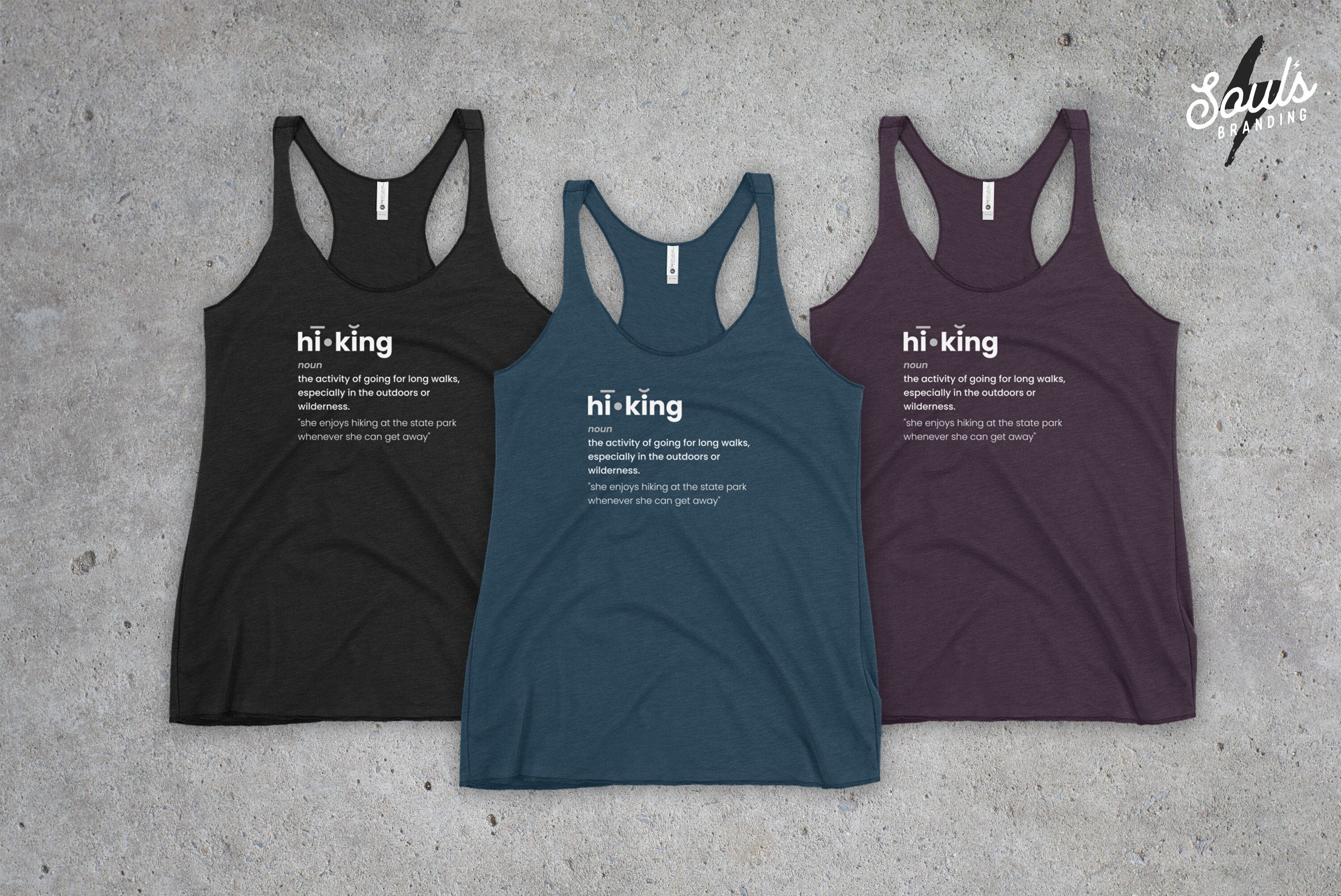 Hiking Racerback Tank Top | Definition of Hiking Tank | Adventure Lover ...
