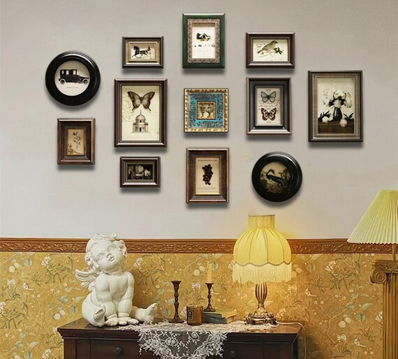 Vintage Frames On Wall