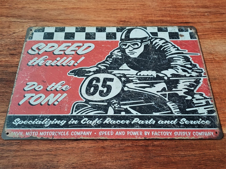 Retro Metal Wall Plaque Vintage Tin Sign 20x30 Cm - Etsy