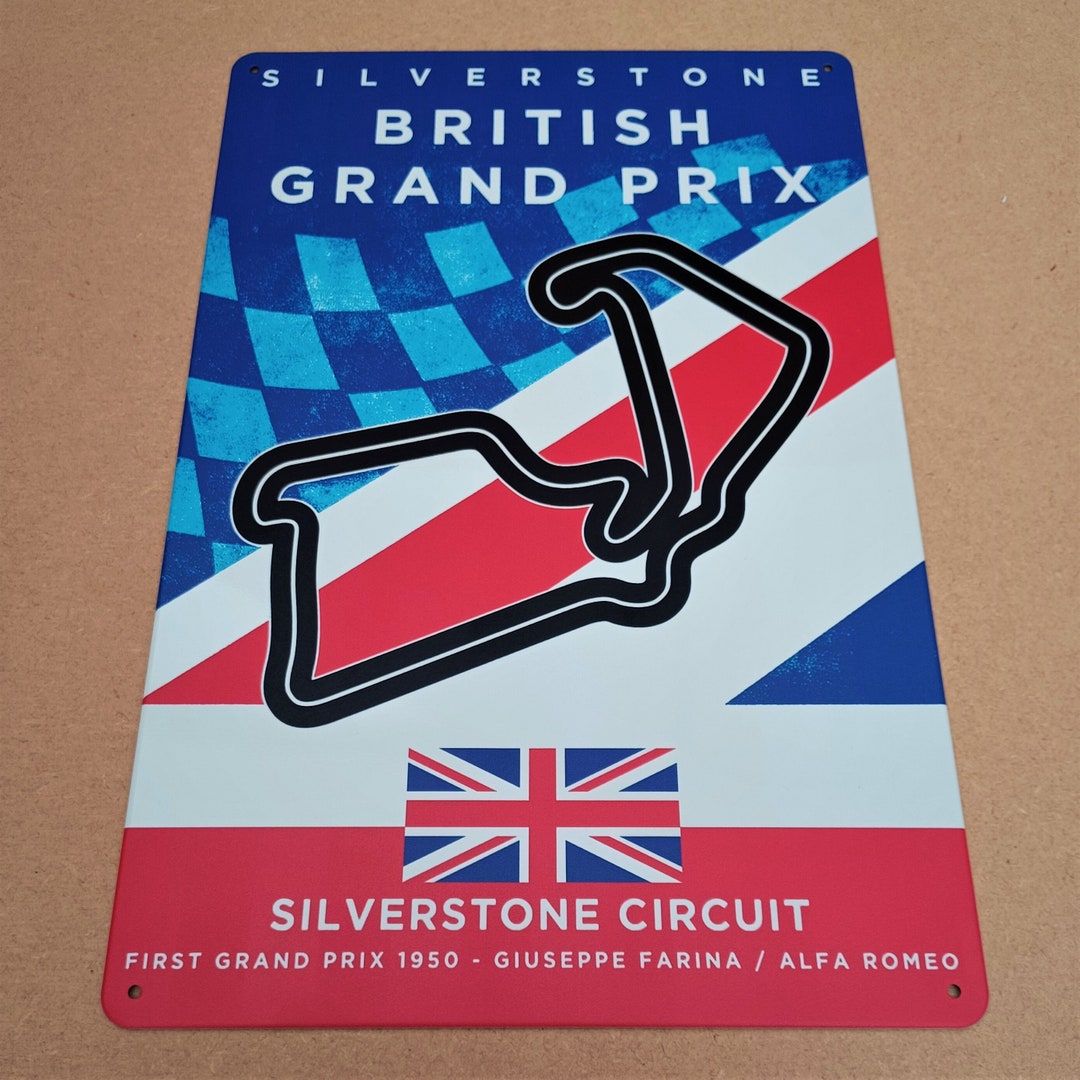 Silverstone Circuit Metal Plaque 20x30 Cm Retro Tin Sign for - Etsy UK