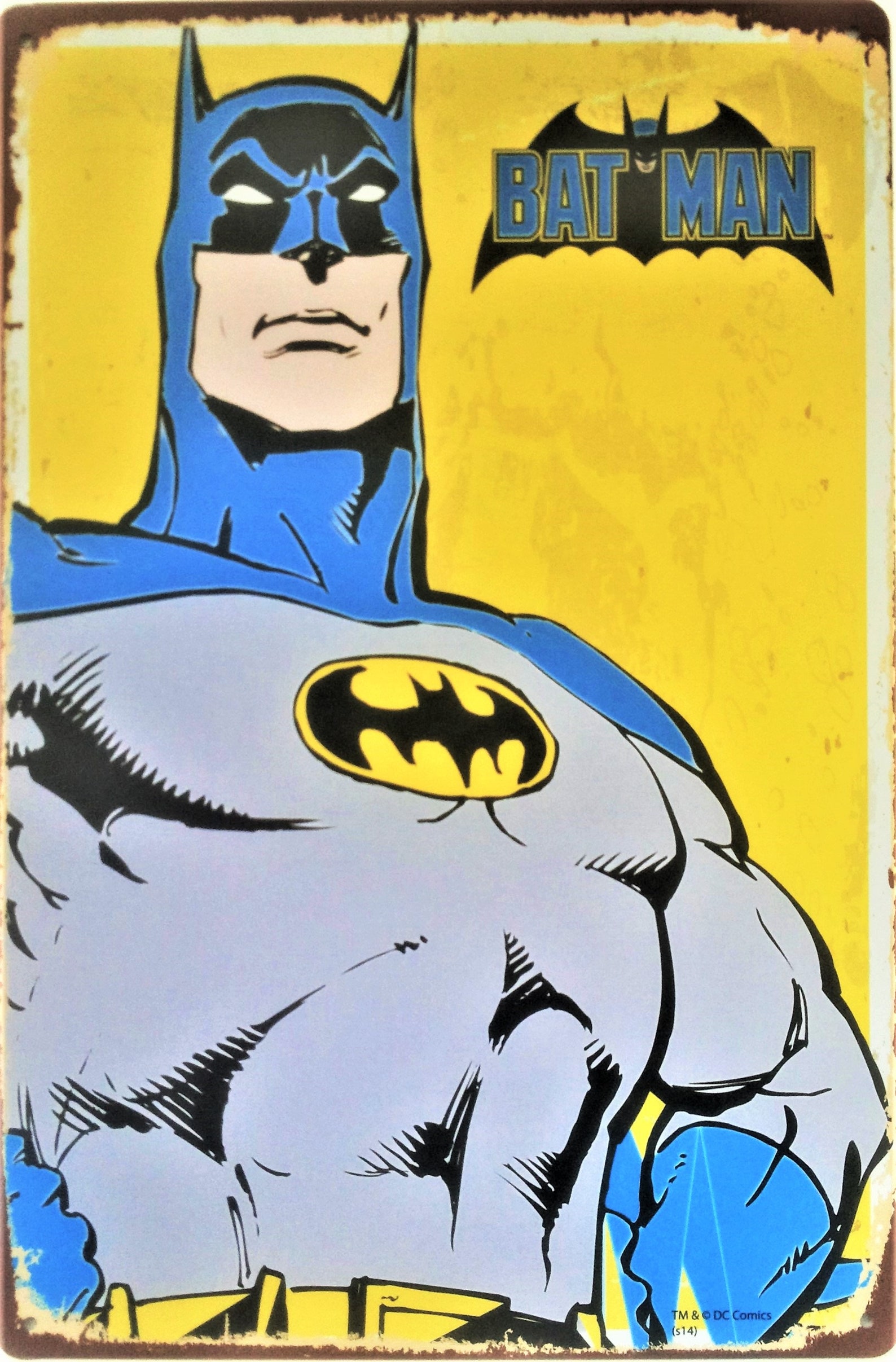 Batman Metal Wall Plaque Retro Tin Sign for Garage Bar Pub Bedroom Man ...