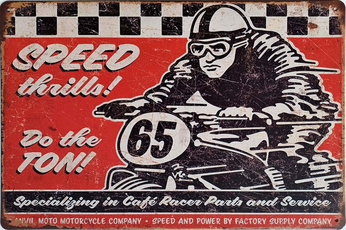 Retro Metal Wall Plaque Vintage Tin Sign 20x30 Cm - Etsy