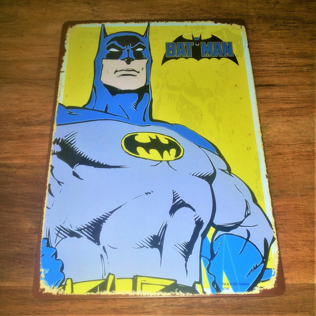 Batman Metal Wall Plaque Retro Tin Sign for Garage Bar Pub Bedroom Man ...
