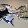 Exo-stencil Sailfish Tuna Blitz Handmade Metal Wall Sculpture With ...
