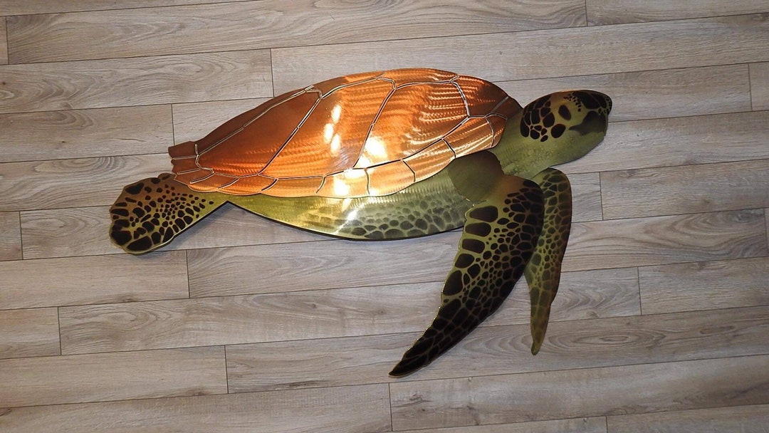 Sea Turtle: Handcrafted Metal Wall Art Sculpture - Etsy