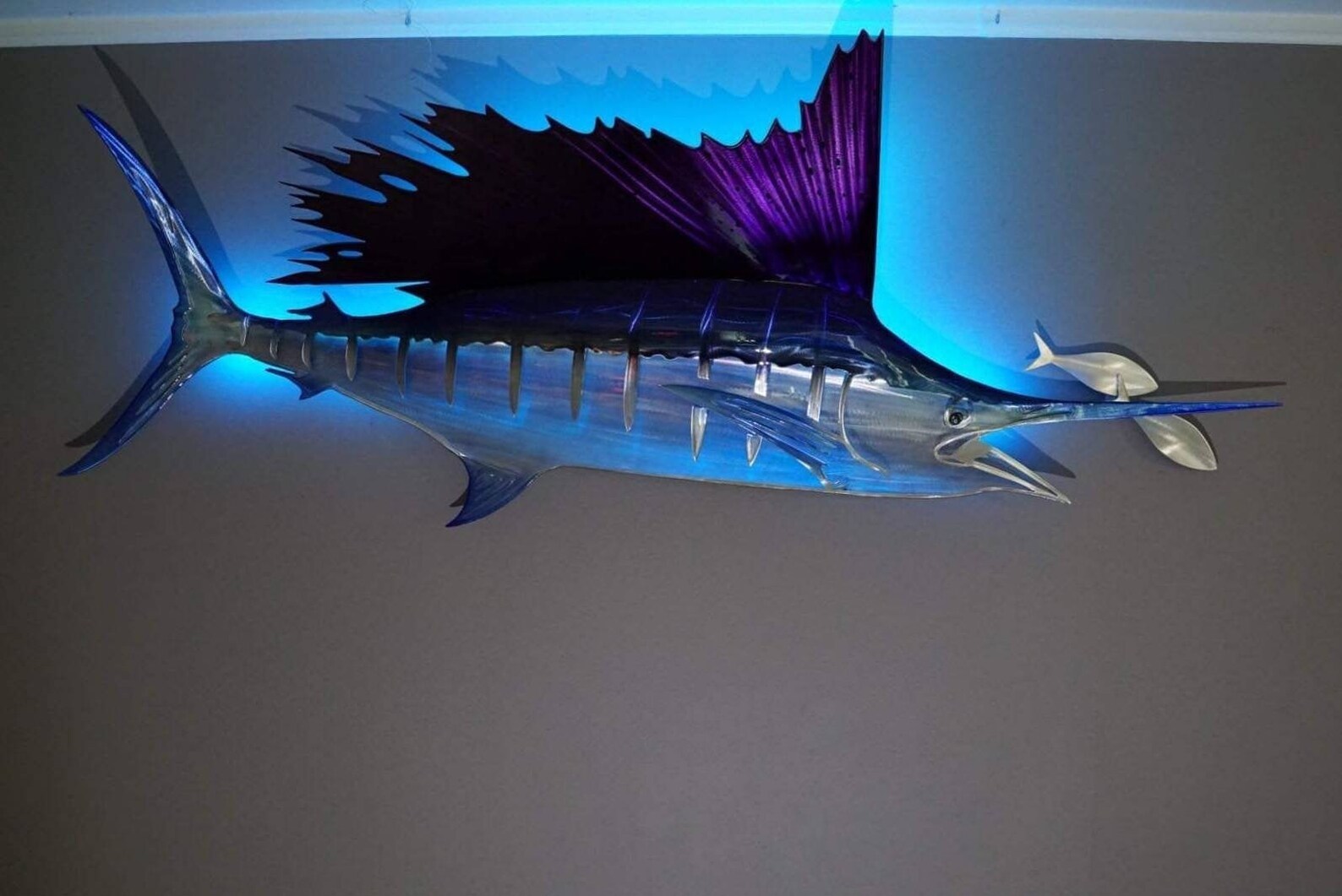 Exo-stencil Series Sailfish: Premium Original Handmade Metal Wall Art ...
