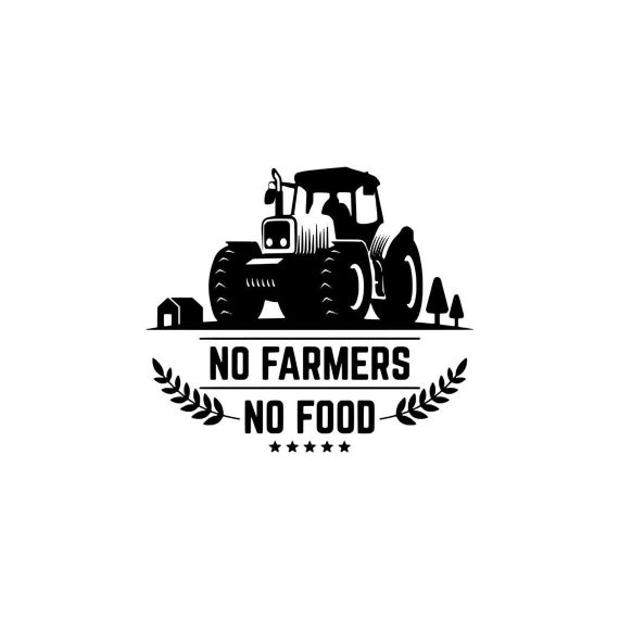 Support Farmers Sticker/ Vinyl Sticker No Farmer No Food | Etsy