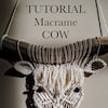 Macrame PDF Pattern Tutorial Beginner Douglas the Highland Cow - Etsy