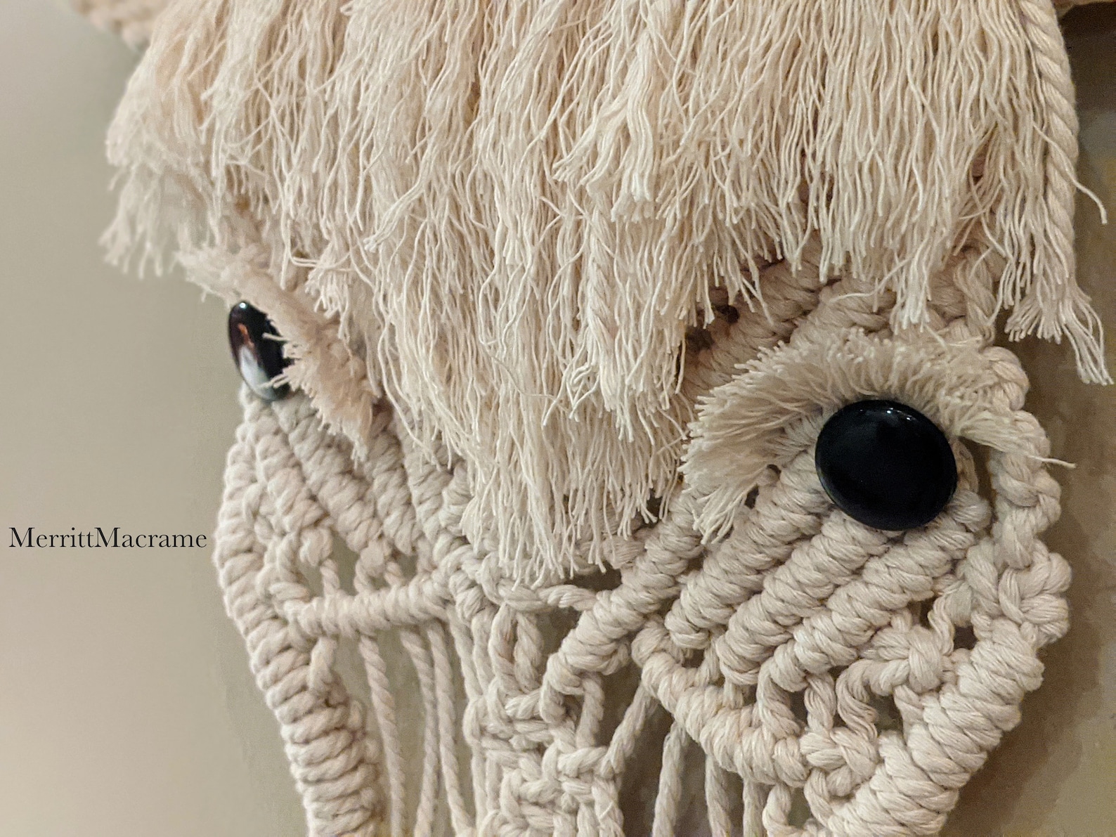 DIY Macrame Cow Macrame Tutorial Macrame Pattern Macrame - Etsy UK