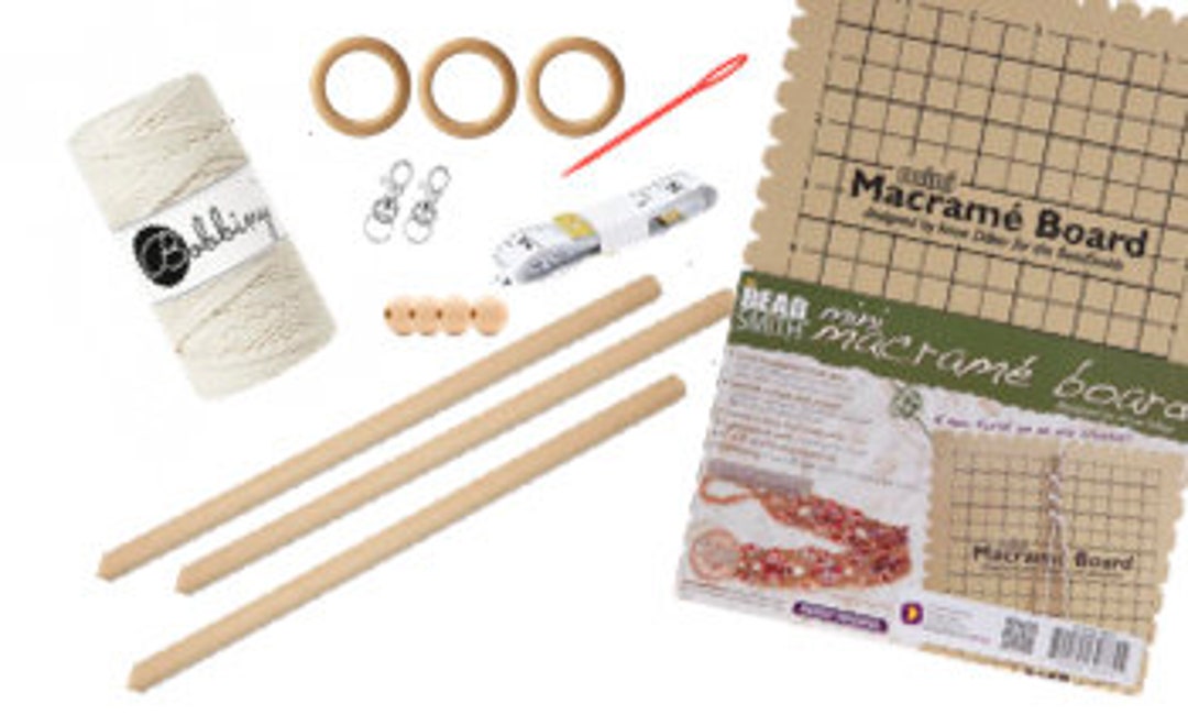 Macrame Beginner Supply Kit, Macrame Supplies, Start Macrame, Macrame ...