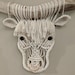 DIY Macrame Cow, Macrame Tutorial, Macrame Pattern, Macrame Highland ...