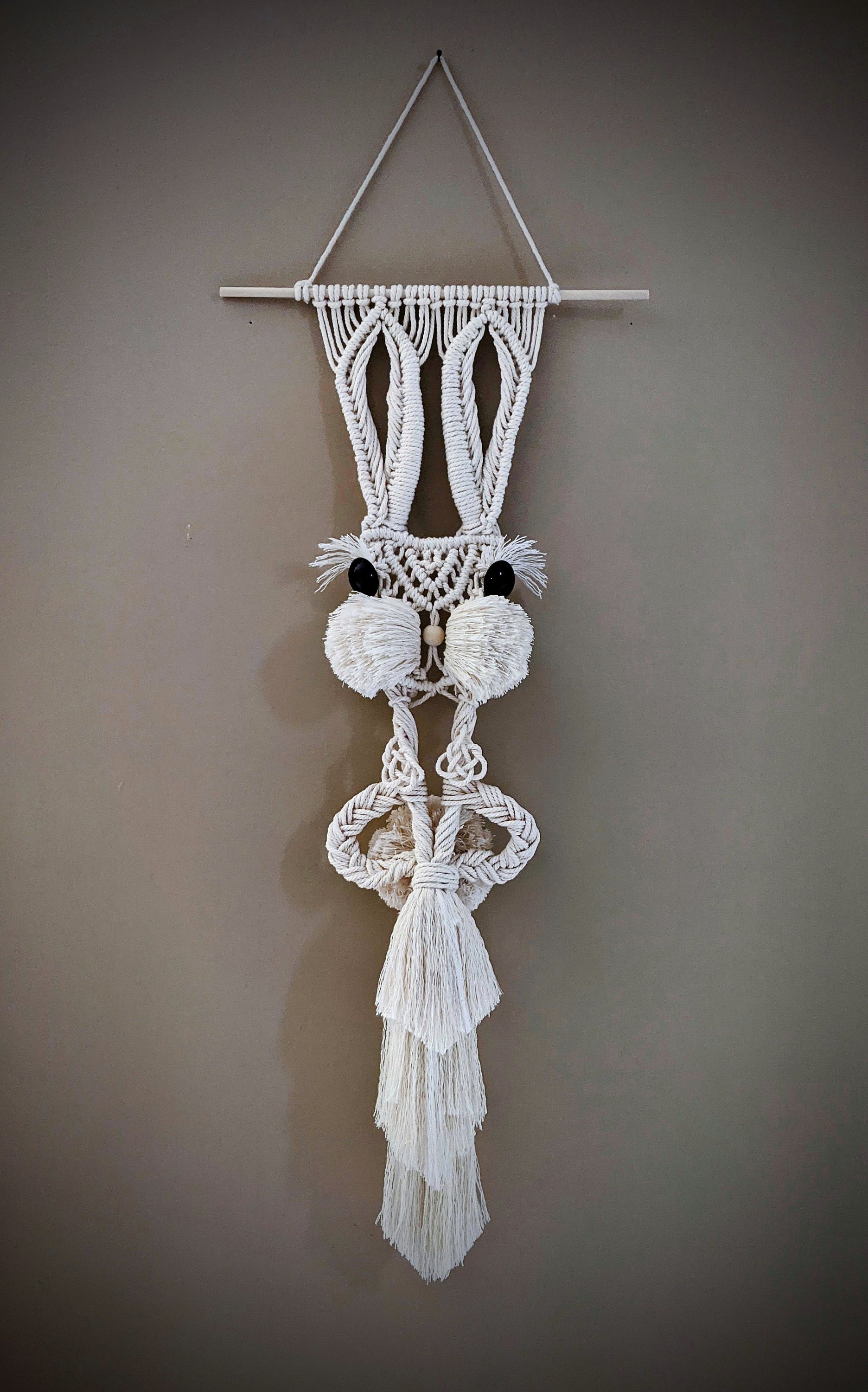 Macrame Bunny Rabbit Tutorial Pattern - Etsy UK