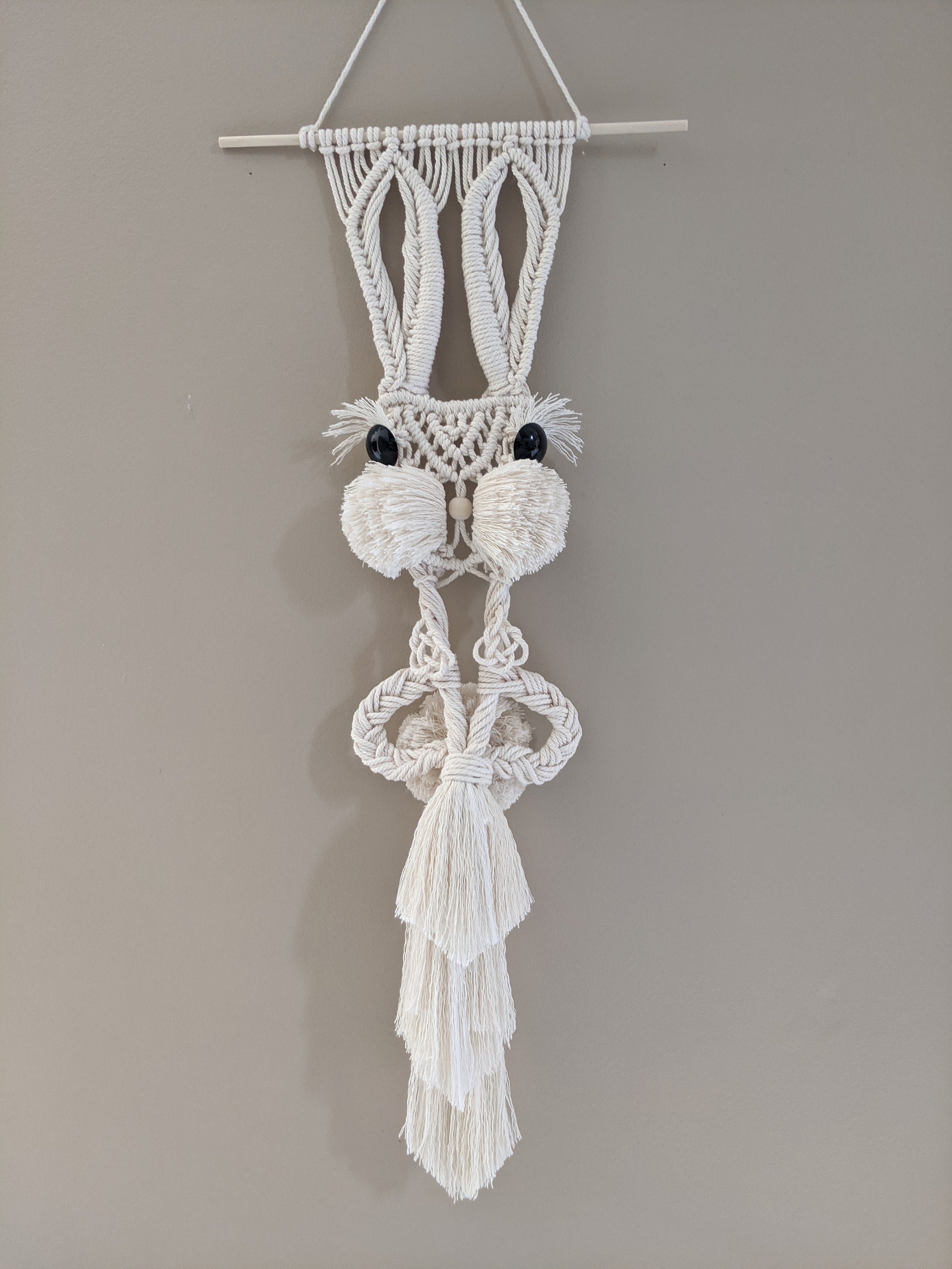 Macrame Bunny Rabbit Tutorial Pattern - Etsy UK