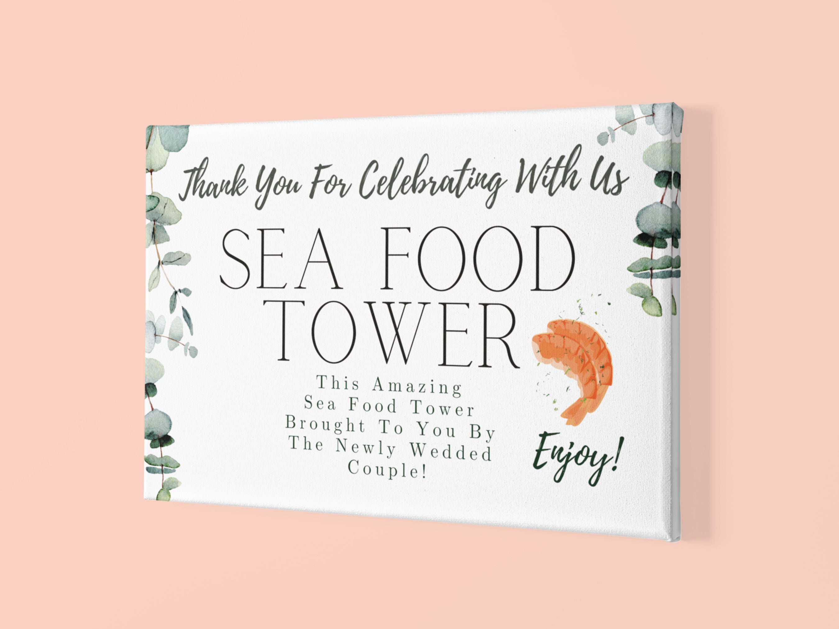 Wedding Food Sign Wedding Sign Printable Signs Digital Download Sea ...
