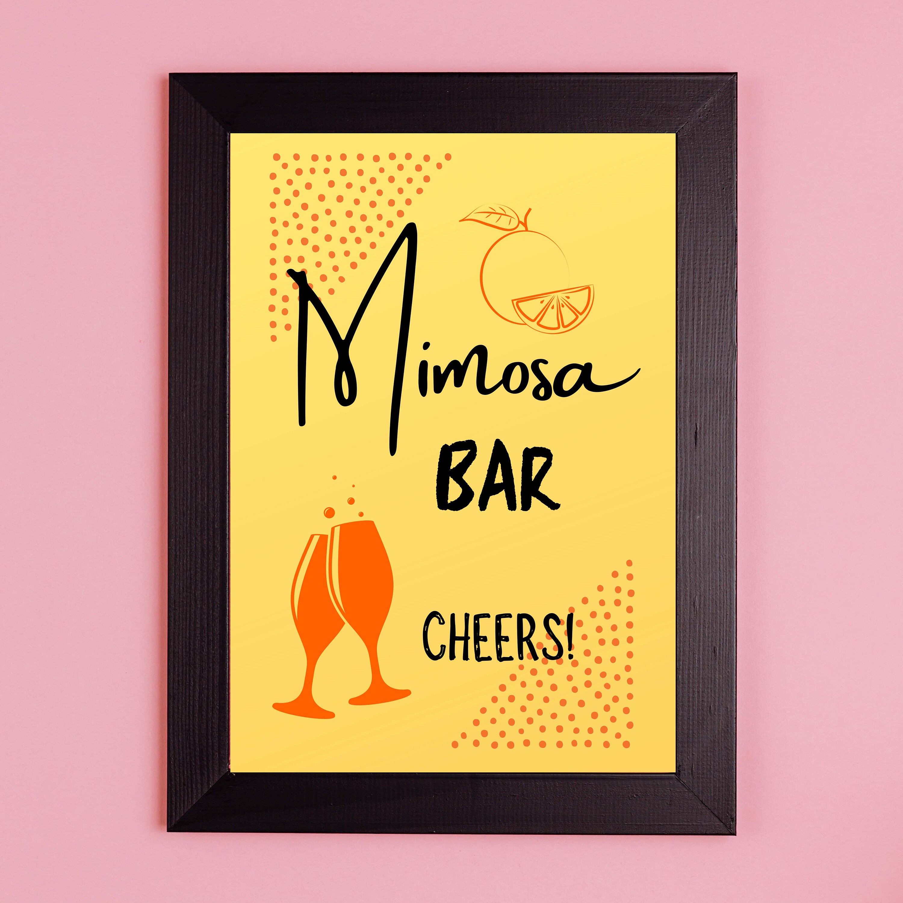 Mimosa Bar Sign Mimosa Bar Printable Wedding Drinks Sign Digital ...
