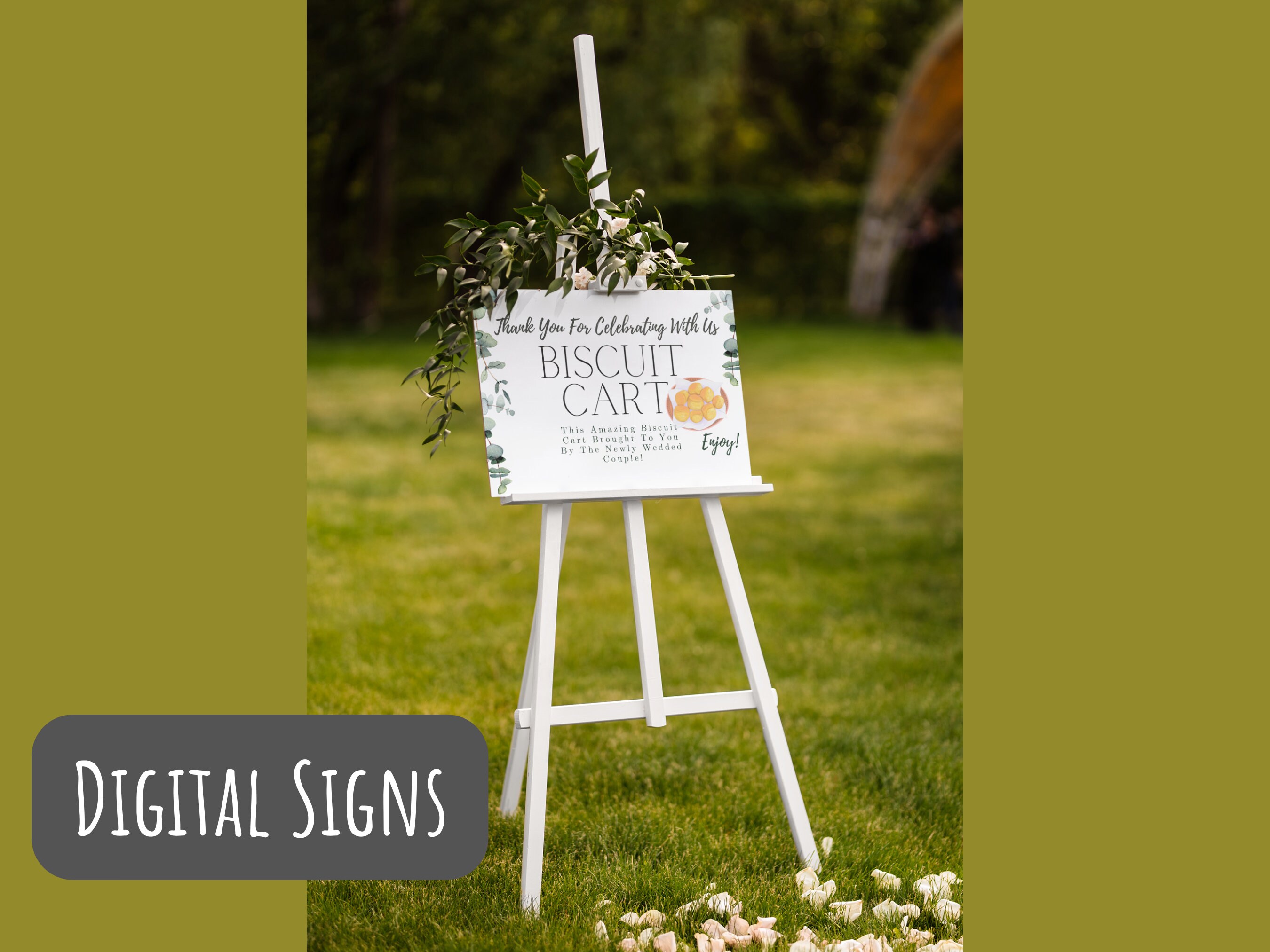 Biscuit Bar Sign Wedding Sign Reception Signs Food Signs - Etsy