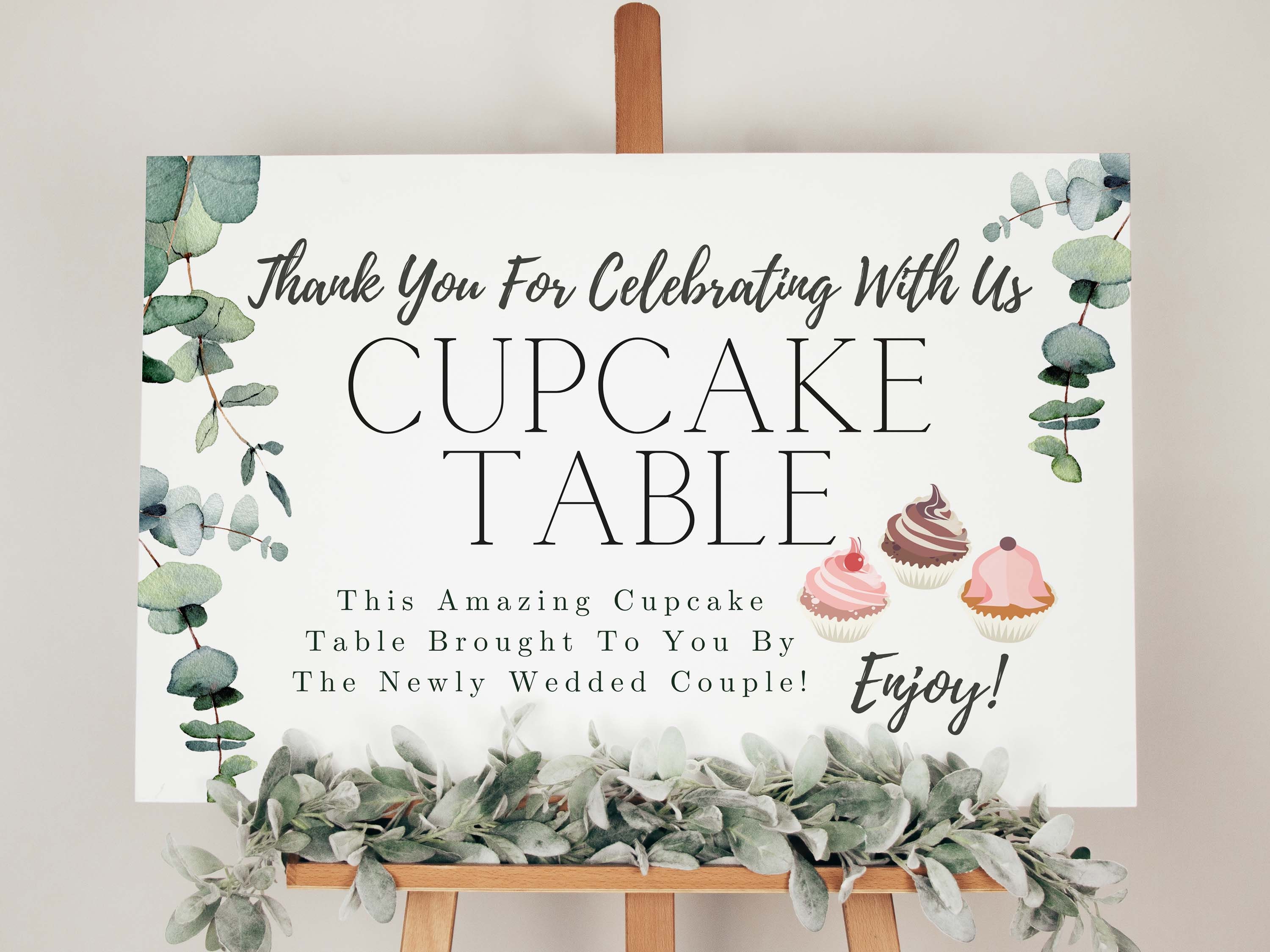 Dessert Table Sign Cupcake Table Sign Wedding Signs - Etsy
