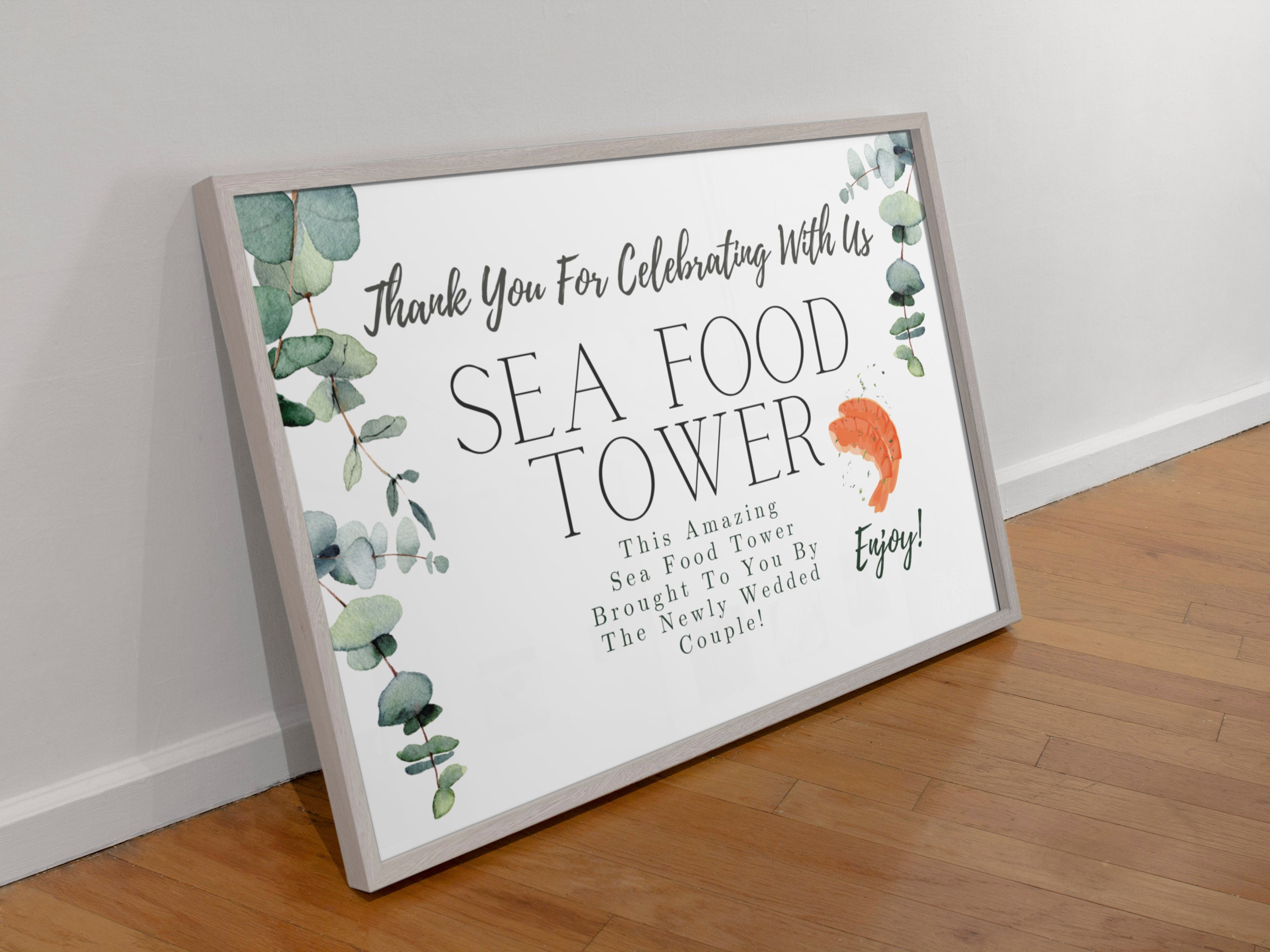 Wedding Food Sign Wedding Sign Printable Signs Digital Download Sea ...