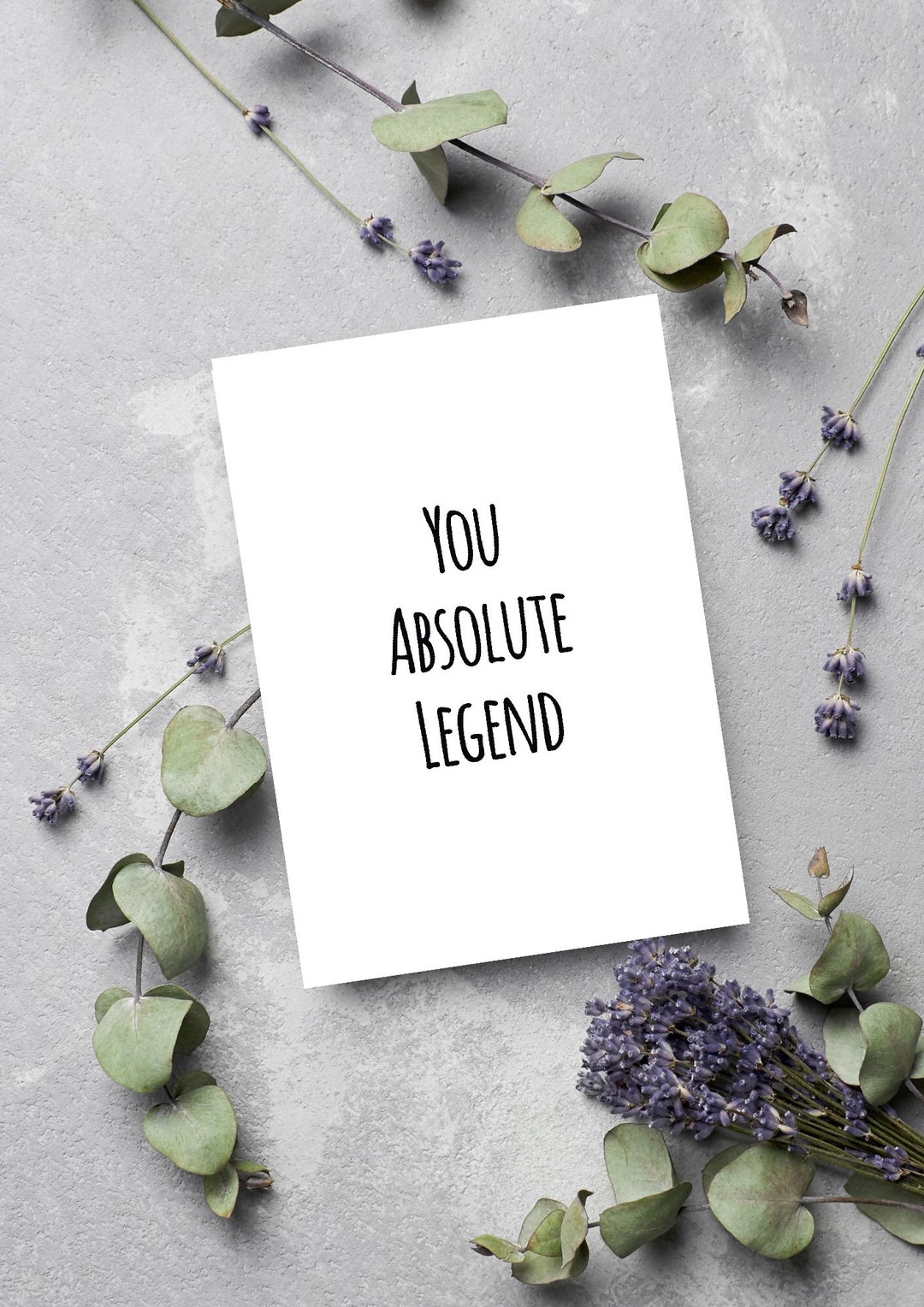 You Absolute Legend Card, Funny Card, Witty Card, Handmade Card, Funny ...