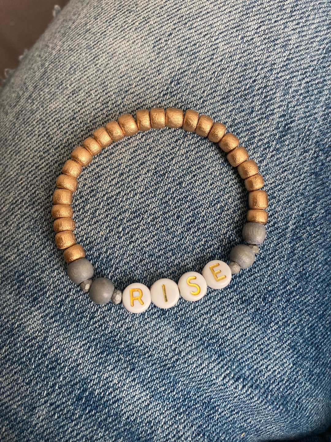 Positive Affirmation Bracelet Custom Personalized Stacked Bracelets ...