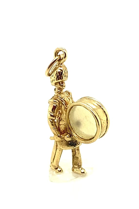 vintage drummer soldier charm - Gem