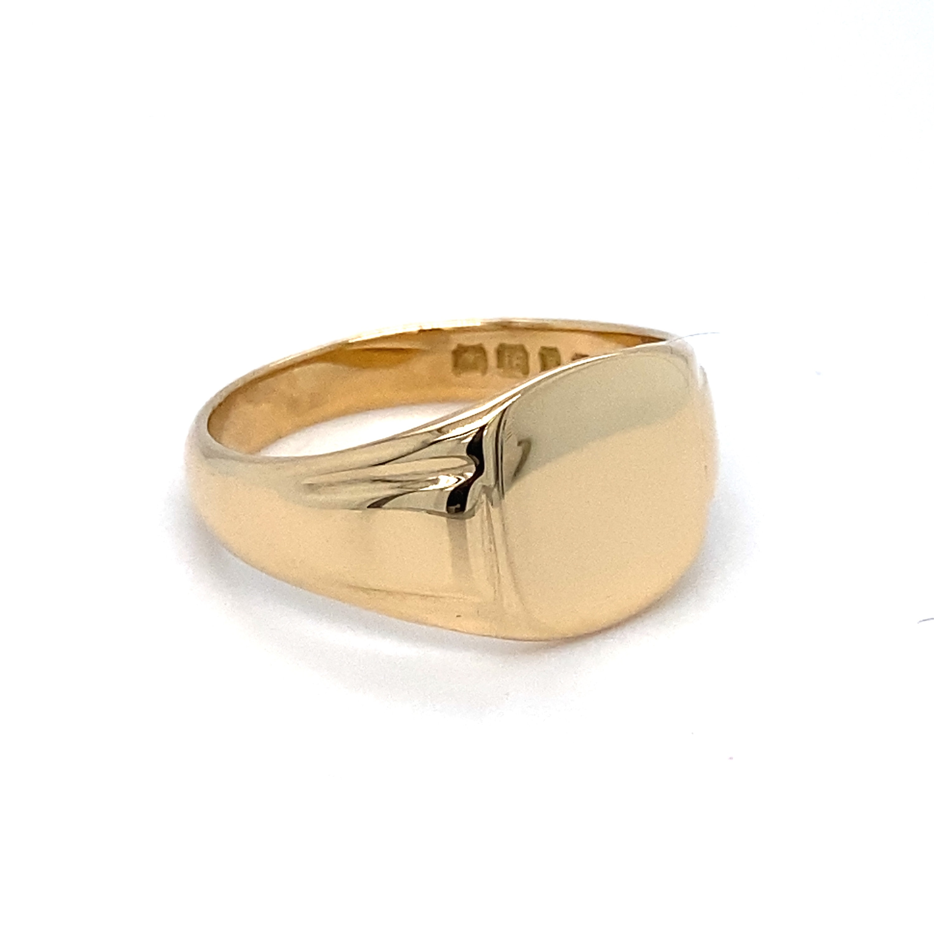 18ct Gold Signet Ring Solid Gold Mens Signet Ring Vintage Mens Ring - Etsy