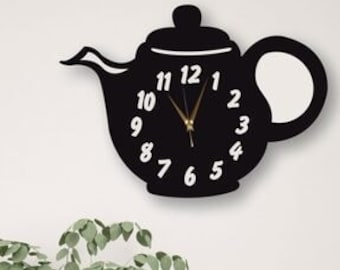 Teapot Wall Clock | Etsy