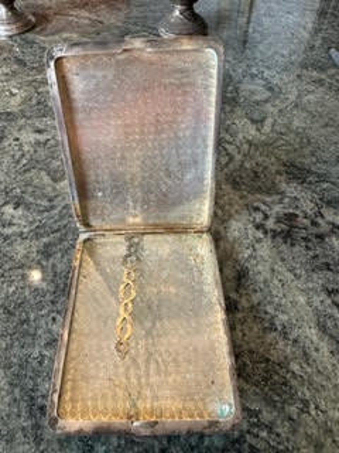 Vintage Brass Card Holder - Etsy