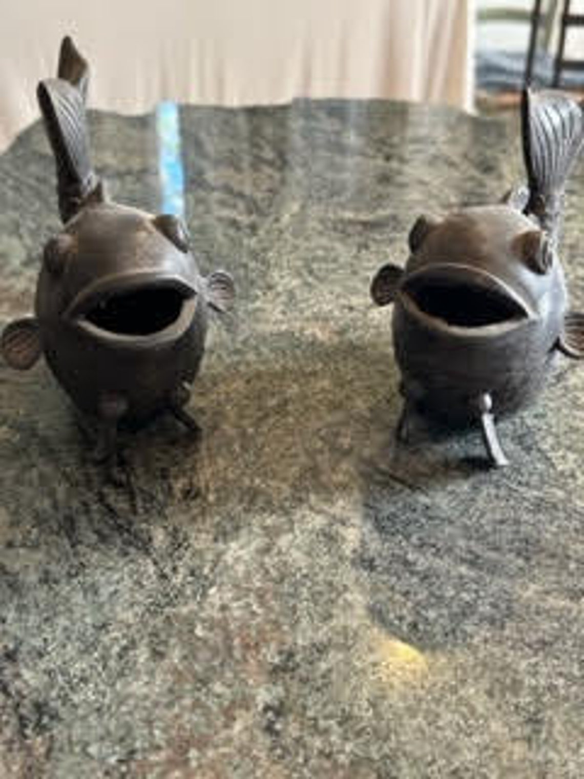Bronze Fish Sculptures (set of 2) - Etsy