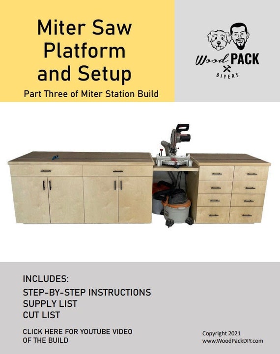 Miter Saw Station Build Plans - Etsy