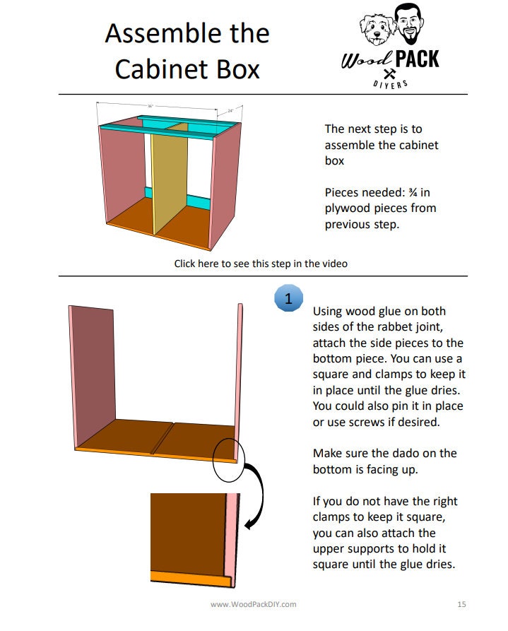 Workshop Cabinet Plans - Etsy