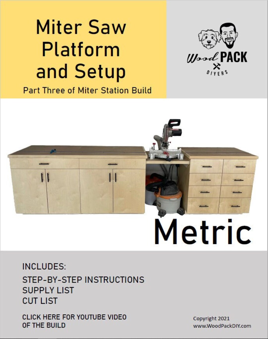 Miter Saw Station Build Plans - Metric Version - Etsy